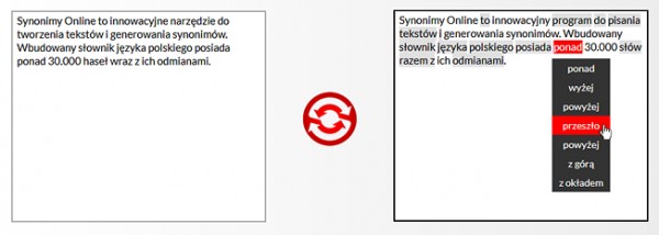 Wspieram.to: Synonimy Online - Generator Synonimów